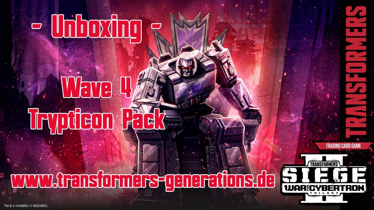 Transformers Trading Card Game - Wave 04 - Trypticon Pack Unboxing ...