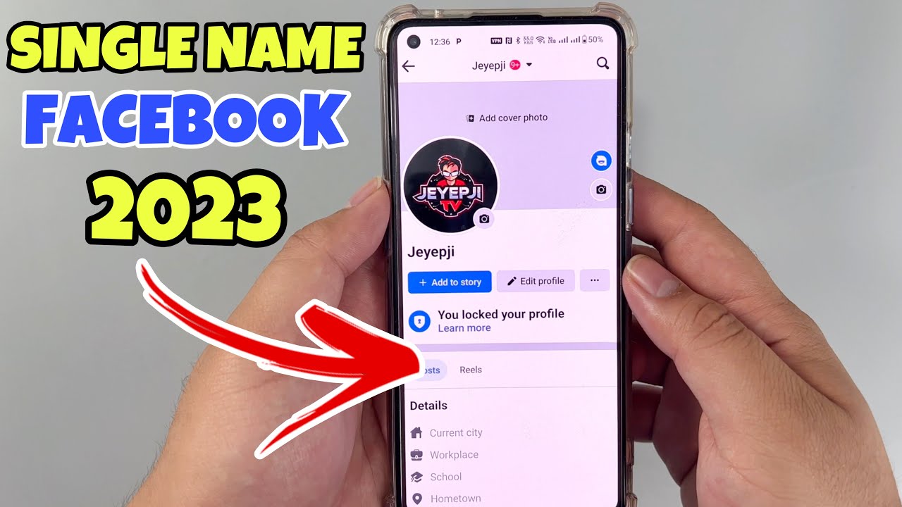 How To One Single Name on Facebook 2023 | FIRST NAME SINGLE NAME ONLY ...