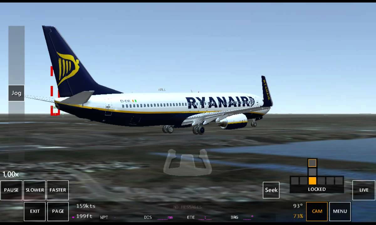 Infinite Flight Landing Boeing 737-800 Ryanair - YouTube