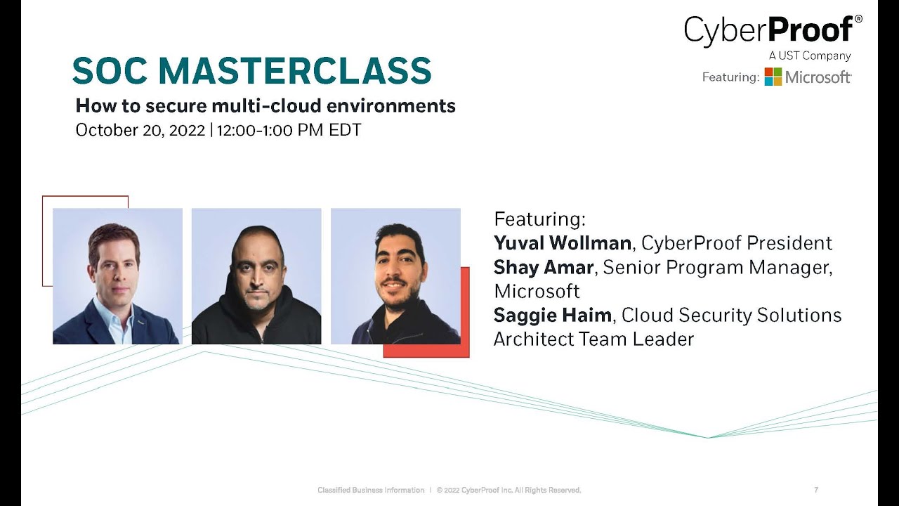 How to secure multi-cloud environments - SOC Masterclass October 2022 - YouTube