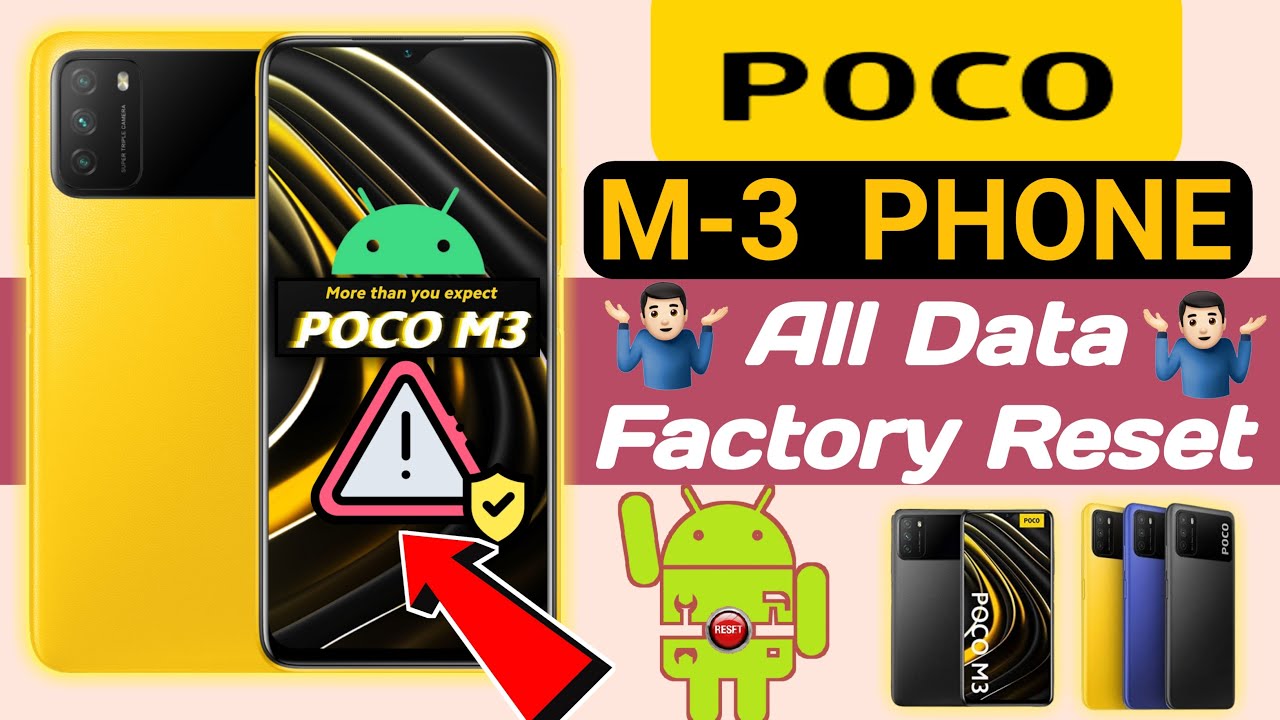 How To Factory Reset POCO M3 |POCO M3 Me Factory Reset Kaise Kare-How To Hard Reset POCO M3 ...