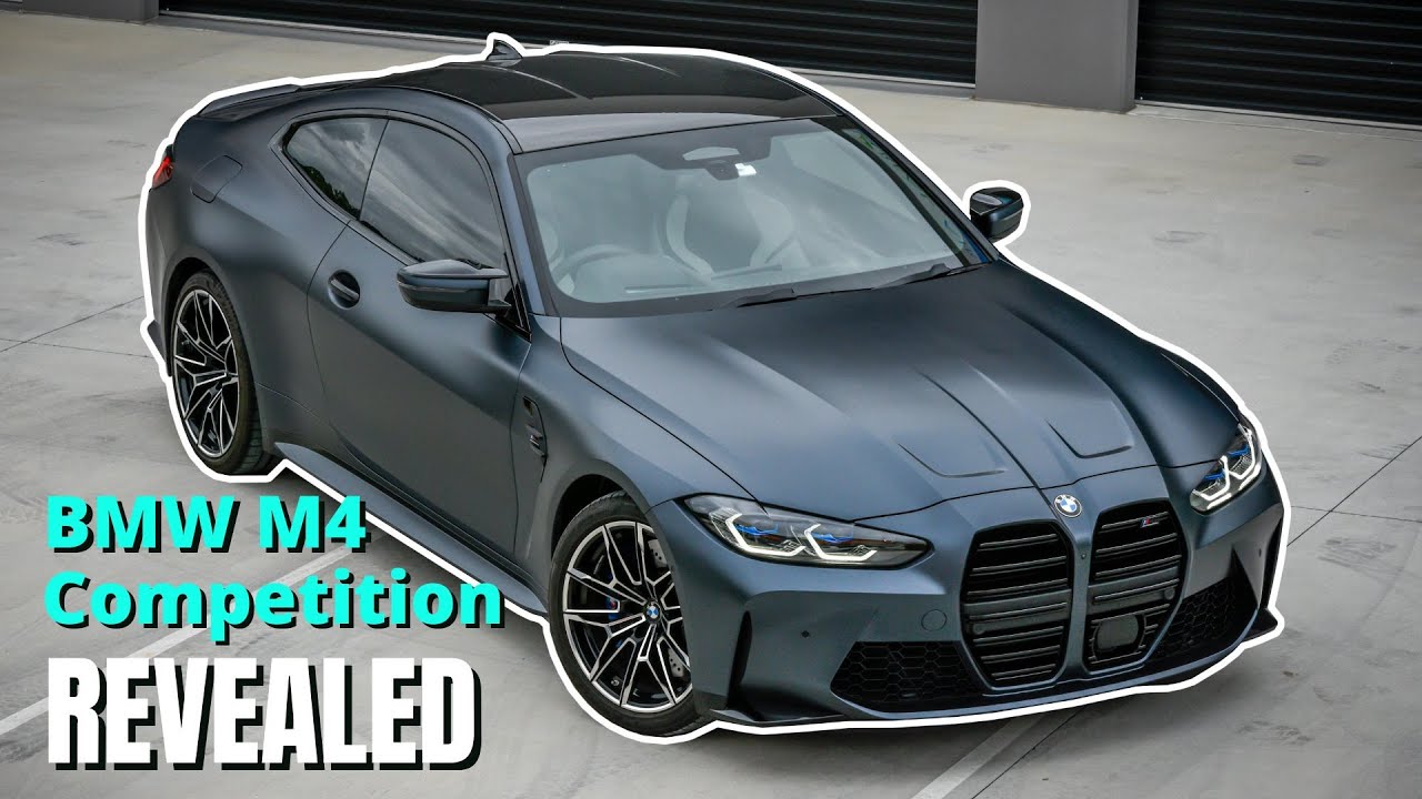 BMW M4 COMPETITION GETS STEALTH WITH A FULL COLOUR CHANGE WRAP - YouTube