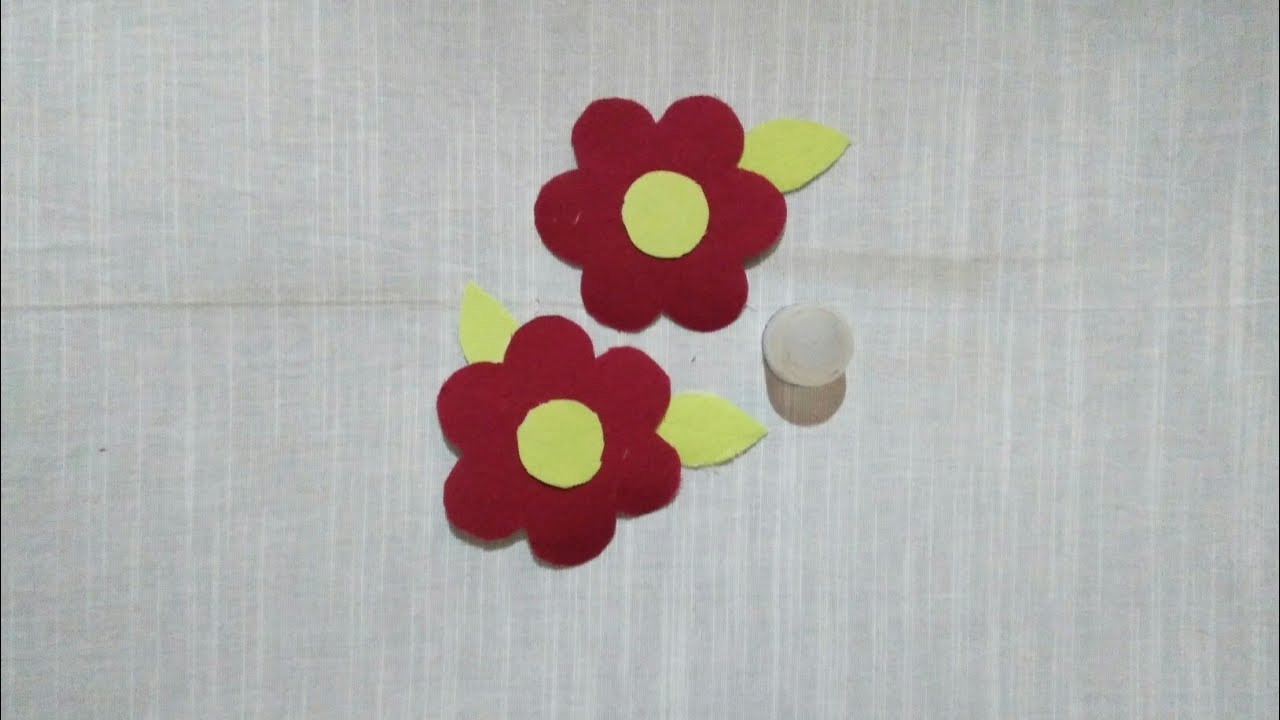 How to cut fabric applic flowers by easy salai kattai and tips - YouTube