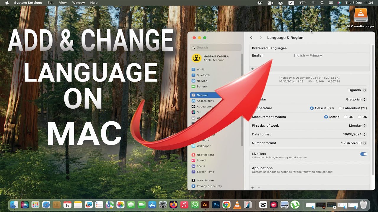 HOW TO ADD OR CHANGE LANGUAGE ON macOS - YouTube