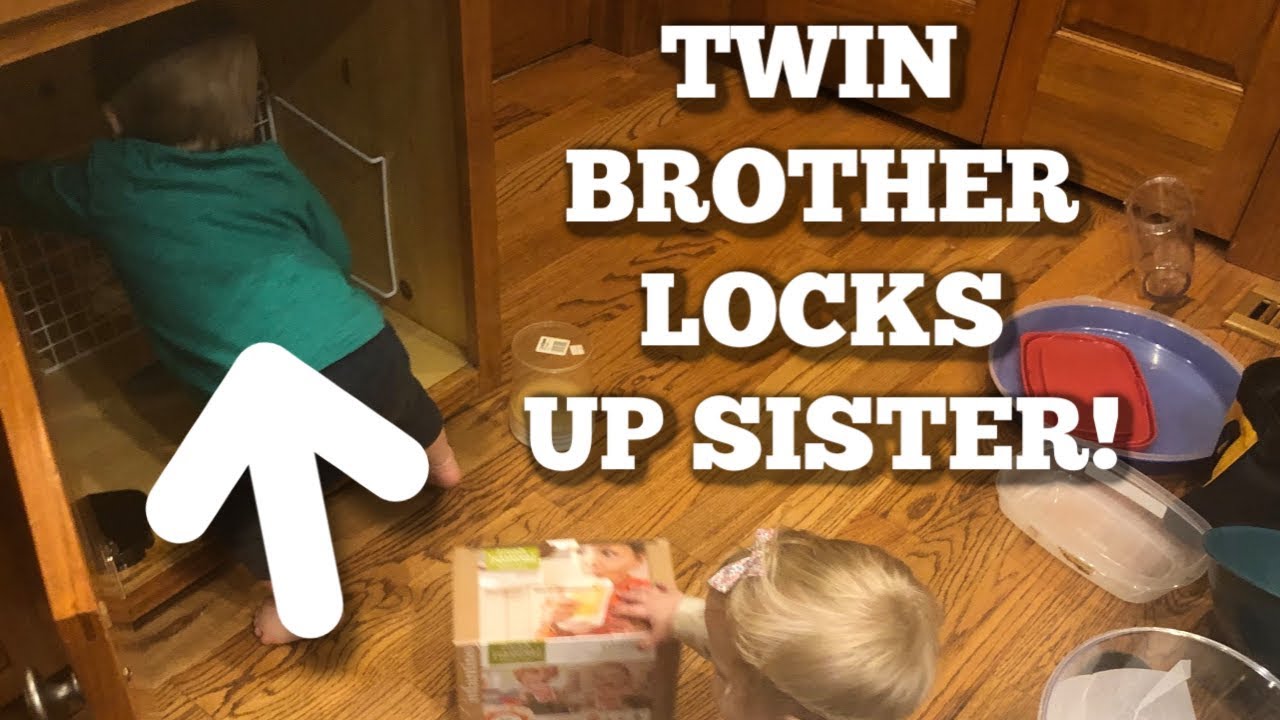 TWIN BROTHER LOCKS UP SISTER! - YouTube