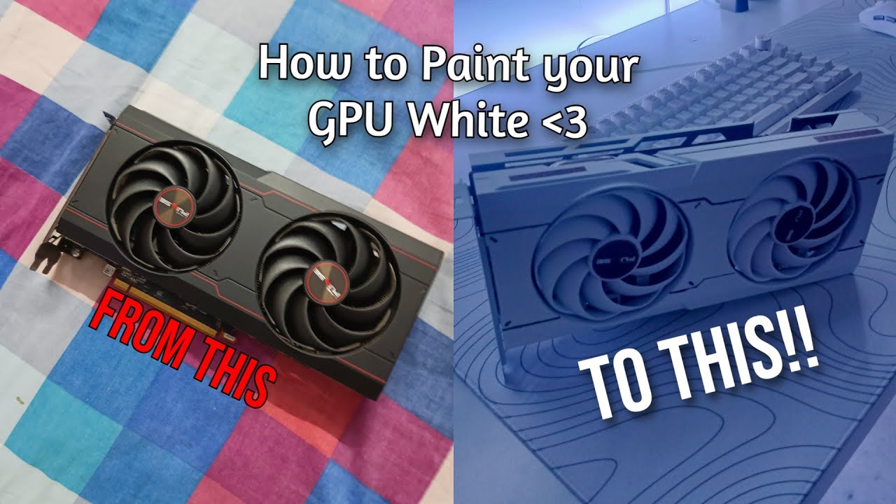 how to paint your GPU white! by toki doki - YouTube