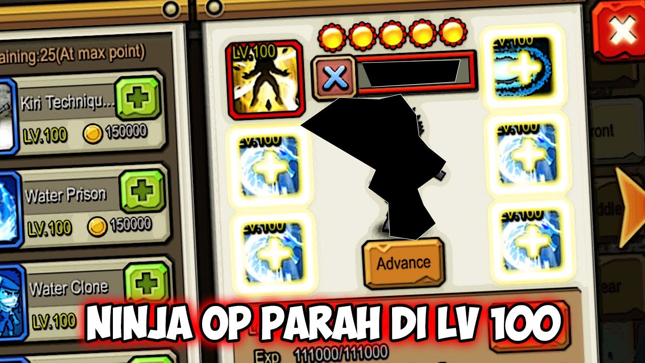 NINJA INI SKILL NyA GK NGOTAK DI LV 100! Ninja world War - YouTube