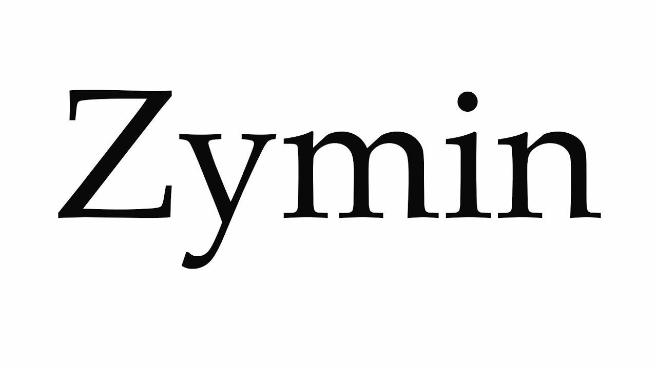 How to Pronounce Zymin - YouTube