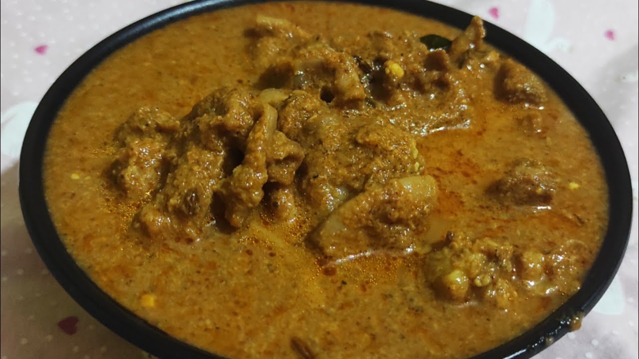 Goat kudal kulambu recipe in tamil | goat botti curry masala kulambu ...