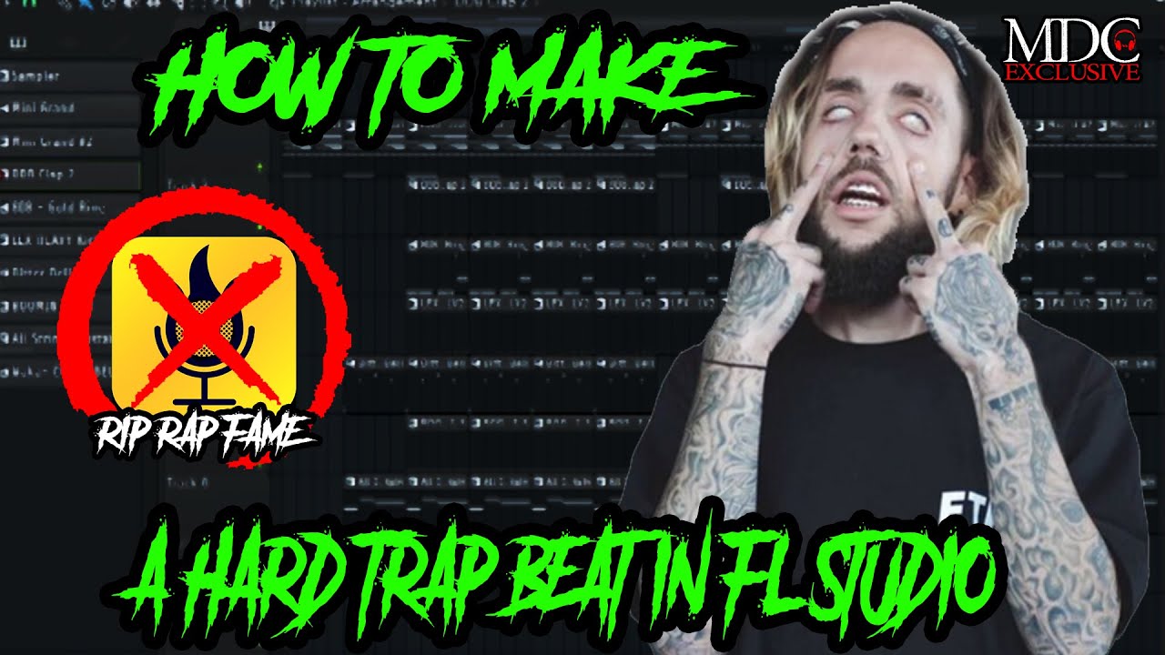 how to make a hard trap beat in fl studio (Suicidé Boys Type Beat) Dark Melodic Trap Beat - YouTube
