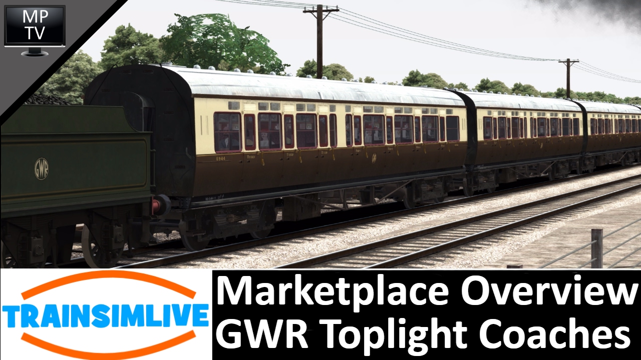 Train Simulator - Marketplace Overview, GWR Toplight Coaches - YouTube