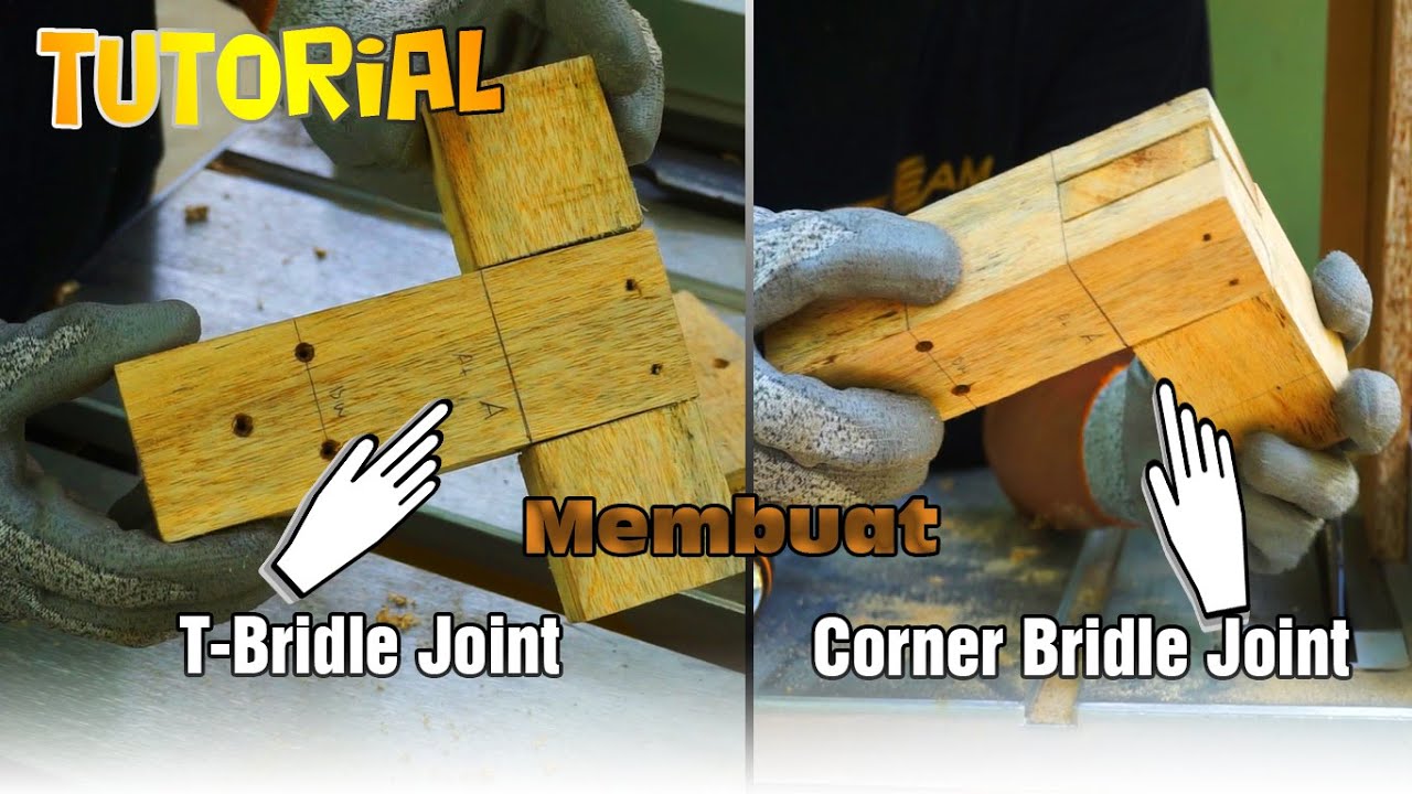 CARA MEMBUAT Sambungan Kayu Bride Joint (Tutorial Woodworking) - YouTube