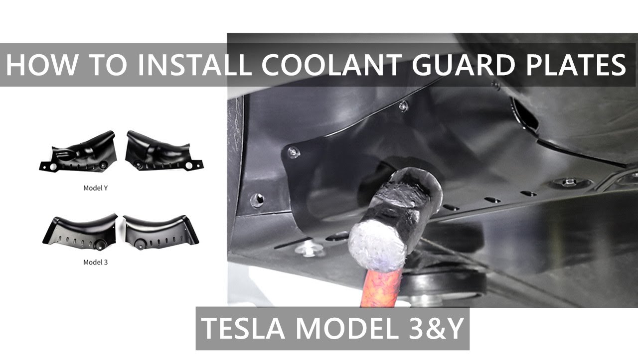 How to install coolant guard plate on Tesla Model Y - YouTube