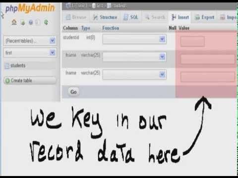 Python: Xampp database, table, record creation - YouTube