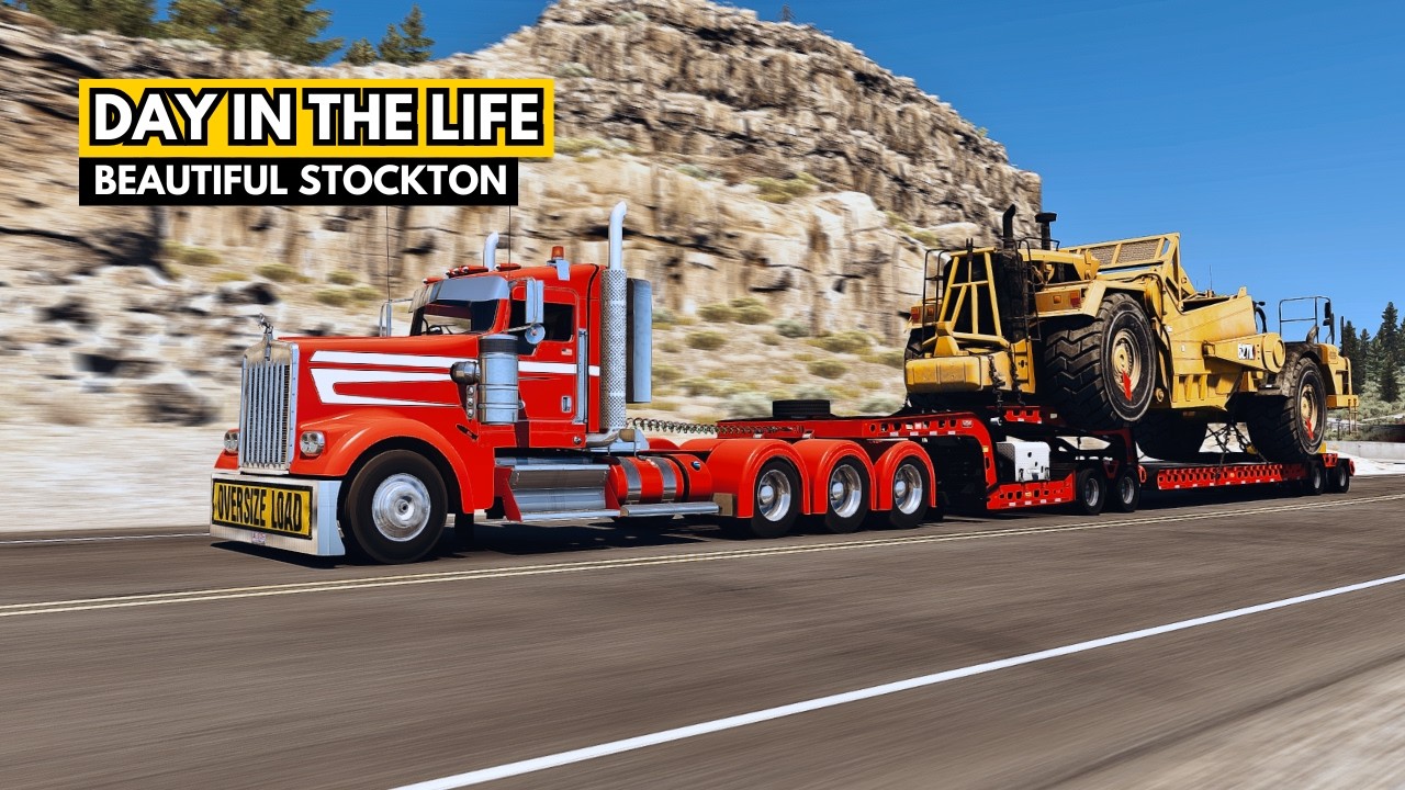 Beautiful California - Twin Engine Caterpillar Scraper Hauling - ATS ...