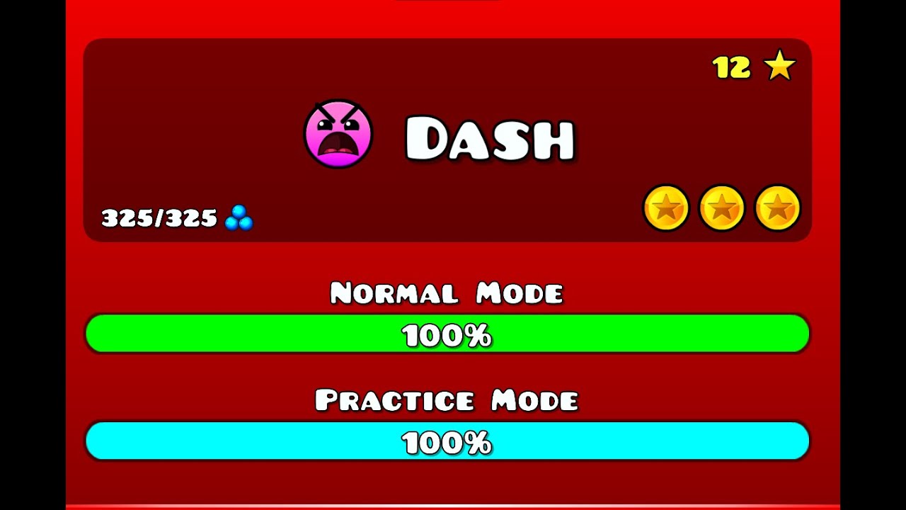 Playing geometry dash Dash (With some shaders) - YouTube