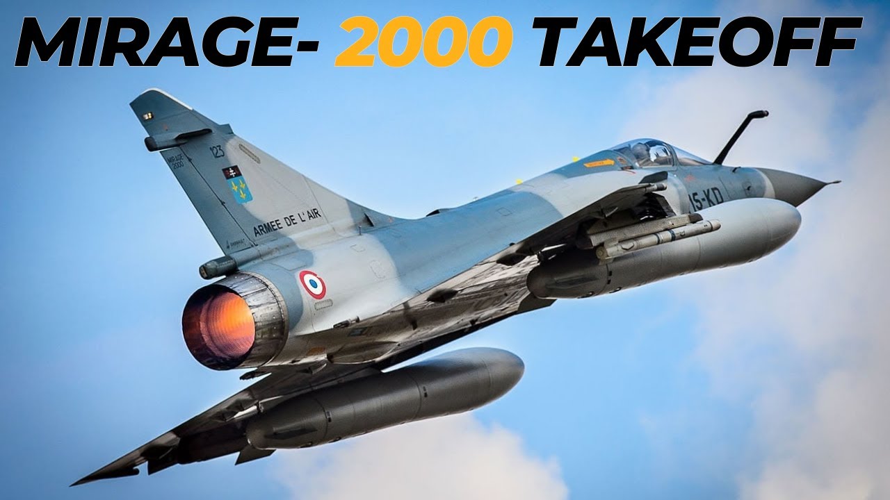 Mirage-2000 Takeoff Video - YouTube