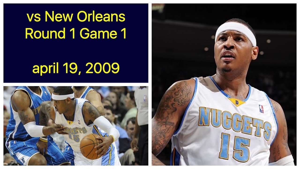 Carmelo Anthony 13 pts vs New Orleans Hornets Game 1 Highlights 2009 ...