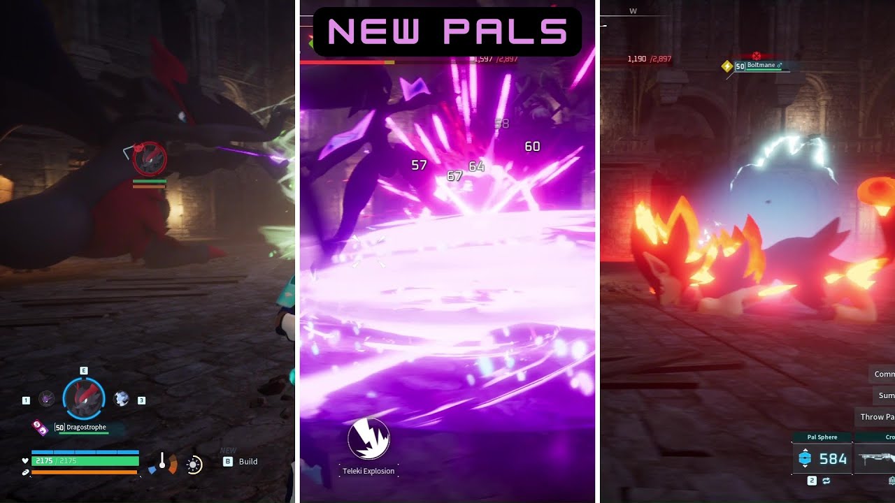 Upcoming Pals in Palworld Dark Mutant & Dragostrophe & Boltmane ...