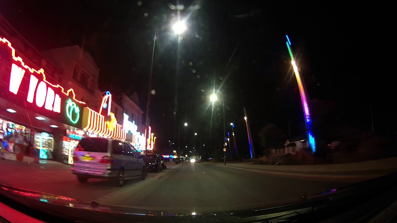 DRIVING PLACES - SOUTHEND SEA FRONT AT NIGHT - ESSEX - YouTube