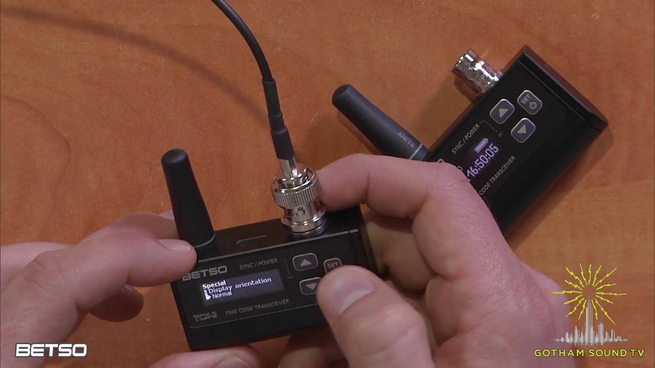 Betso TCX-2 Time Code Transceiver - YouTube