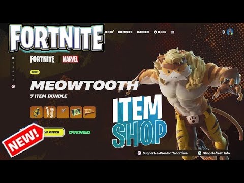 The New Marvel Meowtooth Bundle is Back!Fortnite Item Shop [January ...