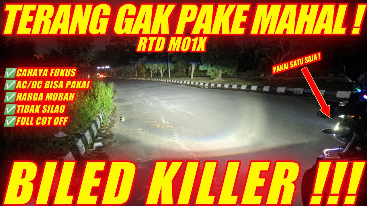 REVIEW RTD M01X - LED MOTOR PALING TERANG DAN TERBAIK CUMA 200 RIBUAN ...