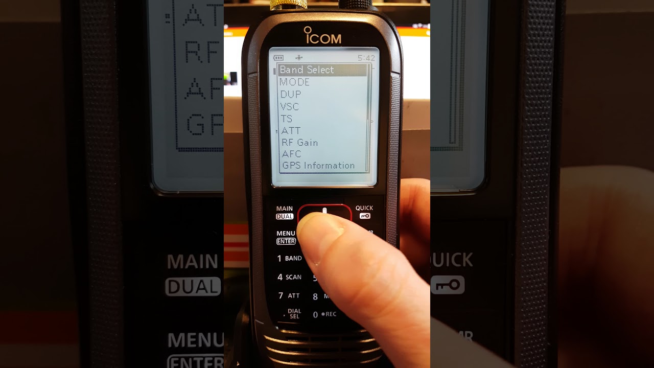 ICOM IC-R30 R30 Quick Menu - YouTube