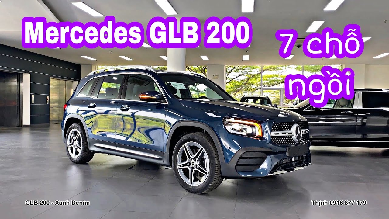 Mercedes GLB 200 2021 AMG 7 chỗ phiên bản Xanh Denim cực hot - YouTube