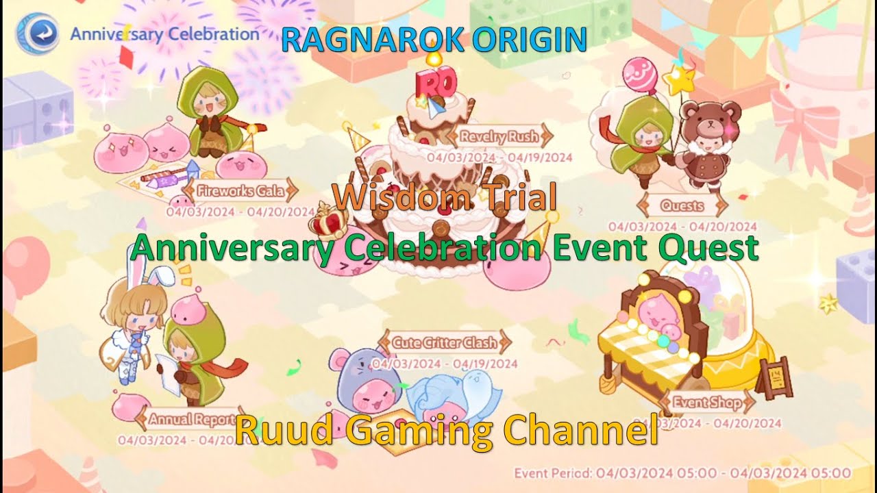 Wisdom Trial - Anniversary Celebration Event Quest - Ragnarok Origin ...