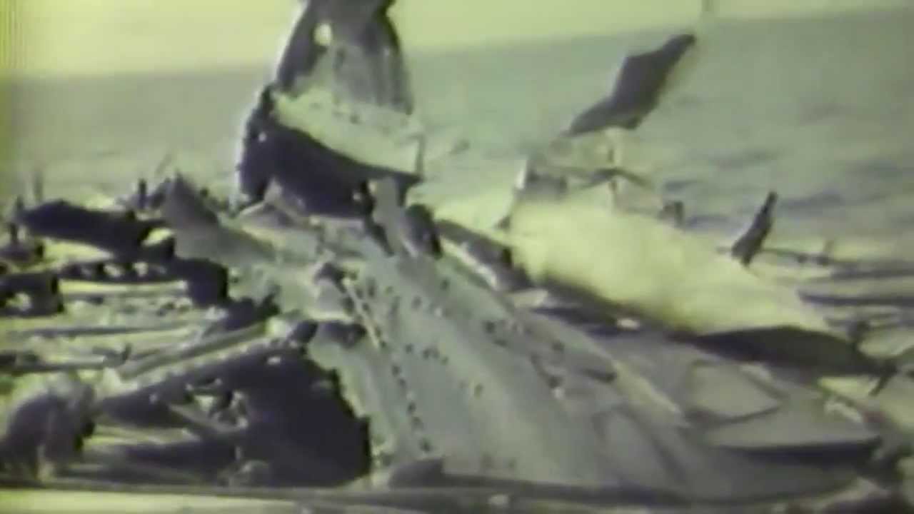 USS Franklin Ship Damage, Divine Services, 04/11/1945 (full) - YouTube