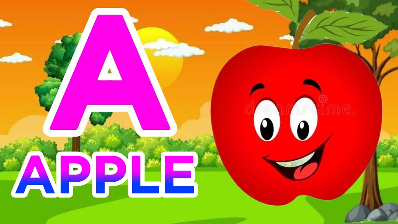 A for apple | abcd song | abcd rhymes video | abcd learning | ABCD ...