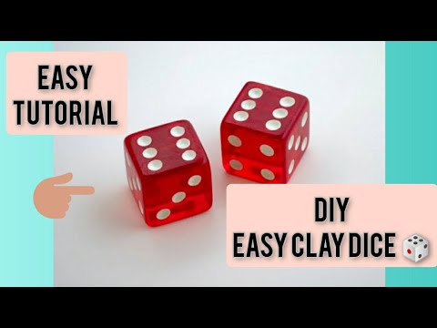 DIY easy clay dice 🎲|| Riya Crafts|| - YouTube