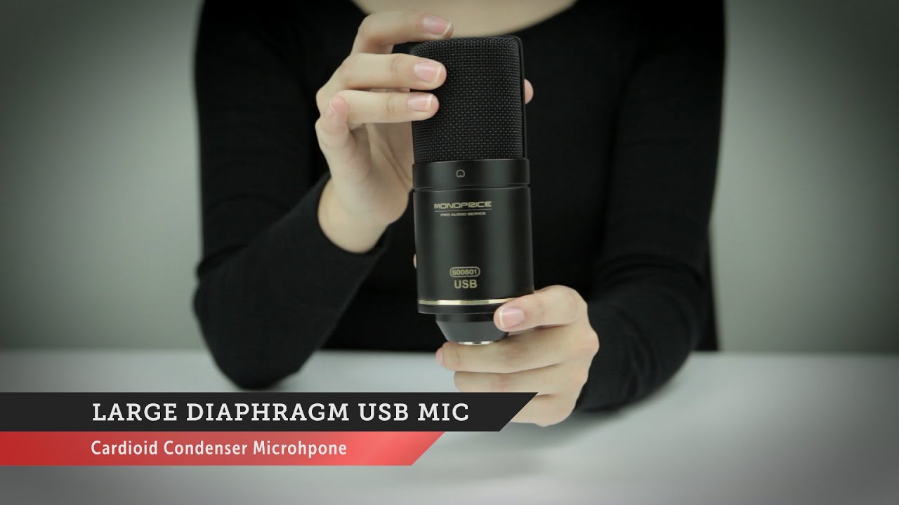 Large Diaphragm USB Mic | Monoprice Quick Look - YouTube