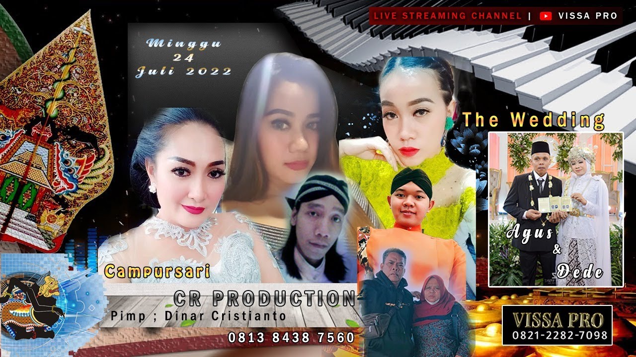 LIVE STREAMING CR PRODUCTION 0813 8483 7560 - WEDDING AGUS & DEDE VISSA PRO 0821 2282 7098 - YouTube