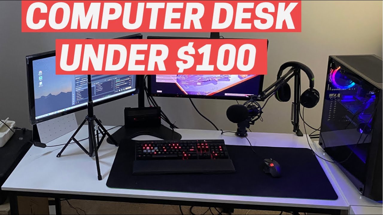BEST Cheapest Computer Desk on Amazon UNDER $100 in 2021 - YouTube