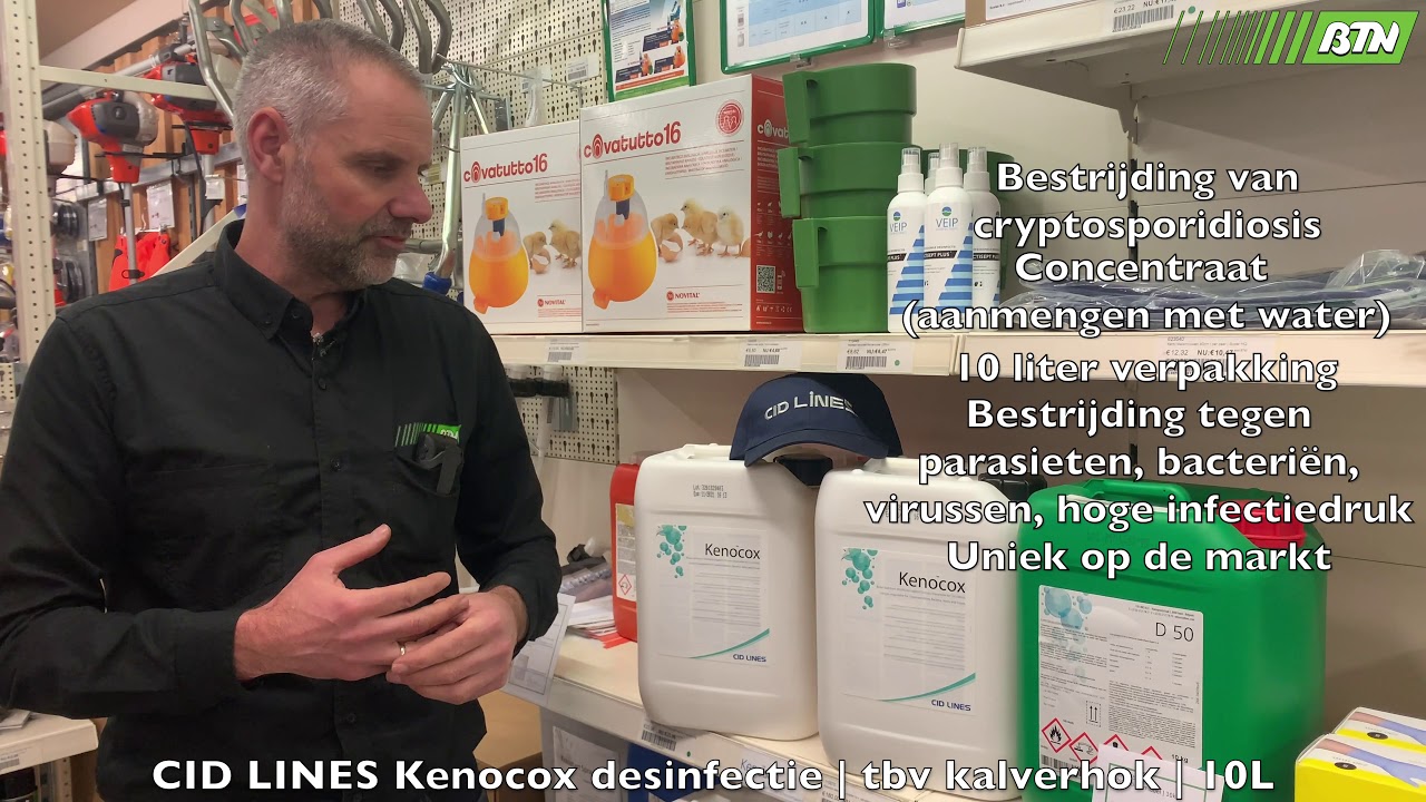 CID LINES Kenocox desinfectie | tbv kalverhok | 10L - BTN de Haas - YouTube