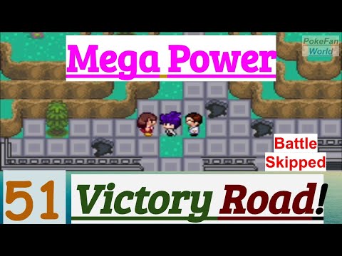 Pokemon Mega Power Part 51 PokeFan On Victory Road | GBA Rom Hack - YouTube