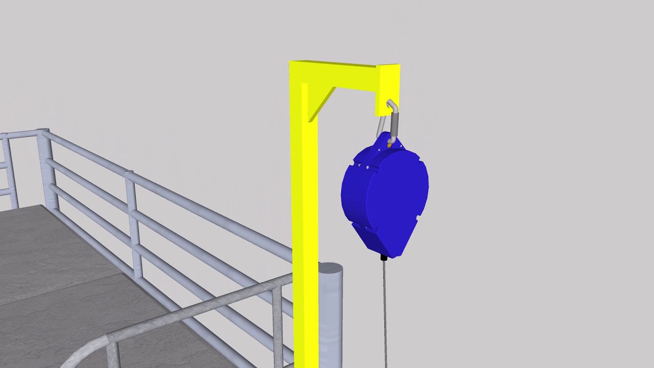 Ladder davit Application - YouTube