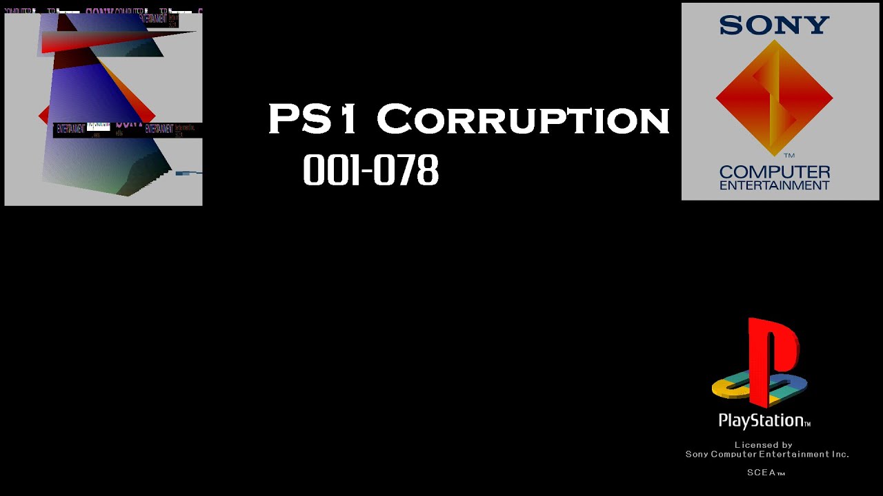 PS1 hex corruption 001-078 - YouTube