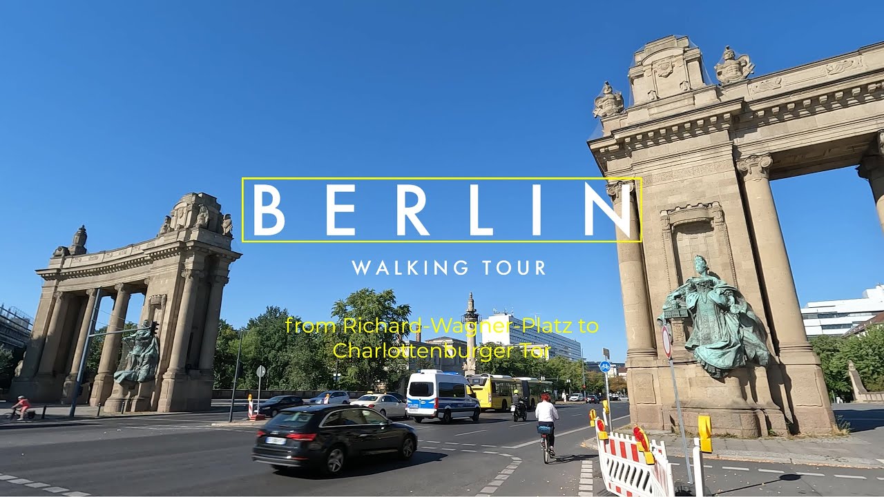 [4K] 60 fps Walking through Berlin from Richard-Wagner-Platz to ...