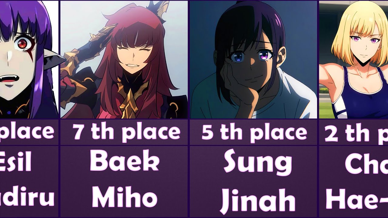 15 MOST BEAUTIFUL GIRLS from the Solo Leveling - YouTube