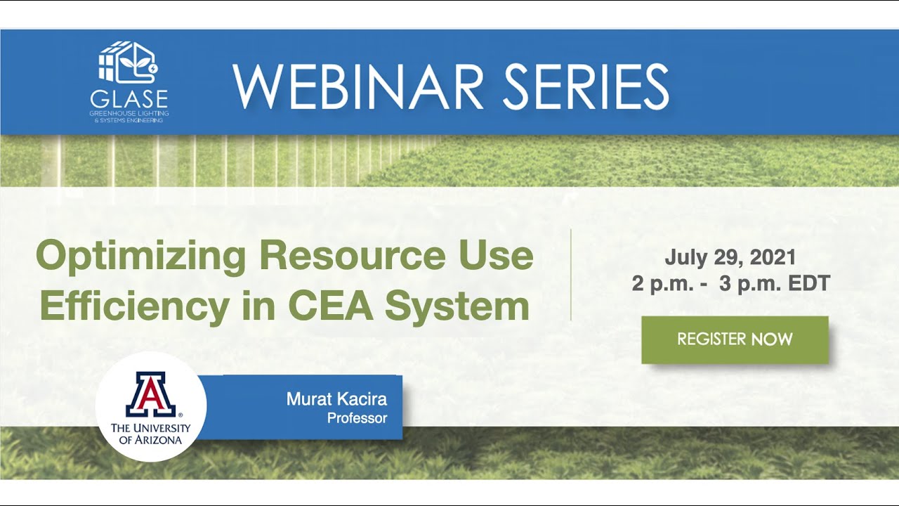 Optimizing Resource Use Efficiency in CEA System - YouTube