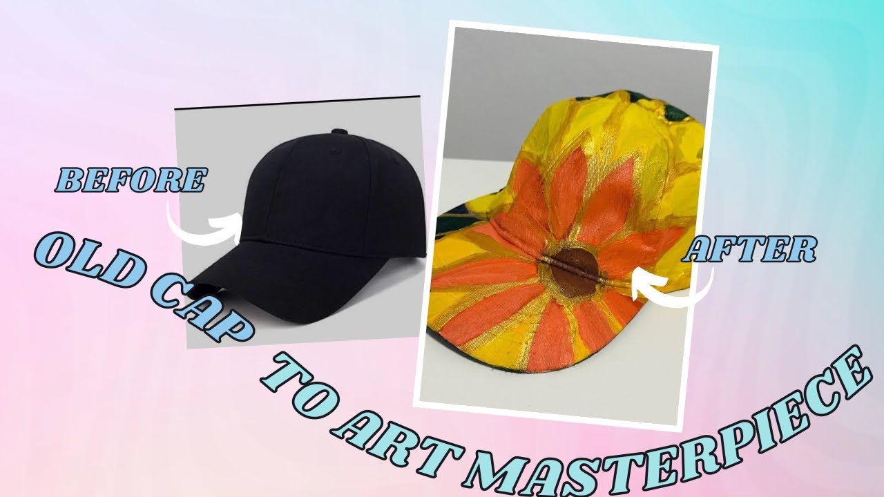 “I Transformed an Old Cap with Acrylic Paint! 🎨 DIY Hat Painting - YouTube