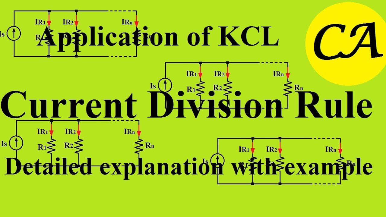 Current Division Rule simplified - Application of KCL - YouTube