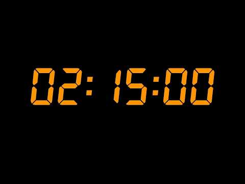 2 Hour 15 Minutes Countdown Timer & Alarm