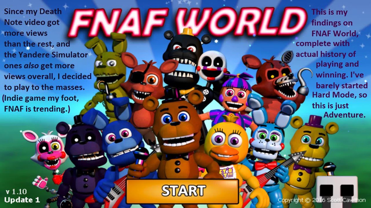 Guide to FNAF World party choices - YouTube
