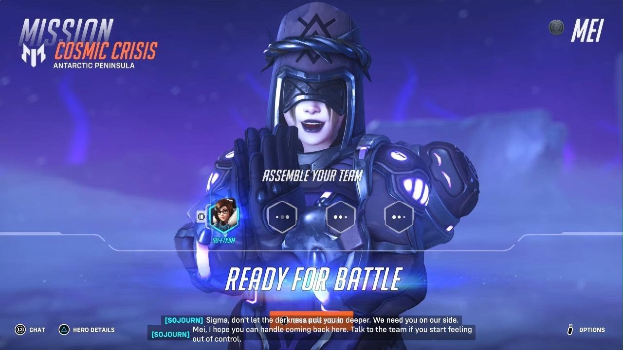 Overwatch 2 Cosmic Crisis Sojourn Dialogue in Heroes Selection Screen ...