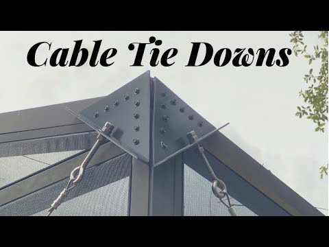 Pool Enclosure Cable Tie Downs! Hurricane Season Be Prepared - YouTube