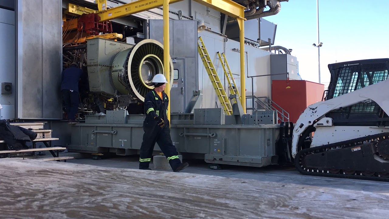 LM6000 Engine Install - Time lapse - YouTube